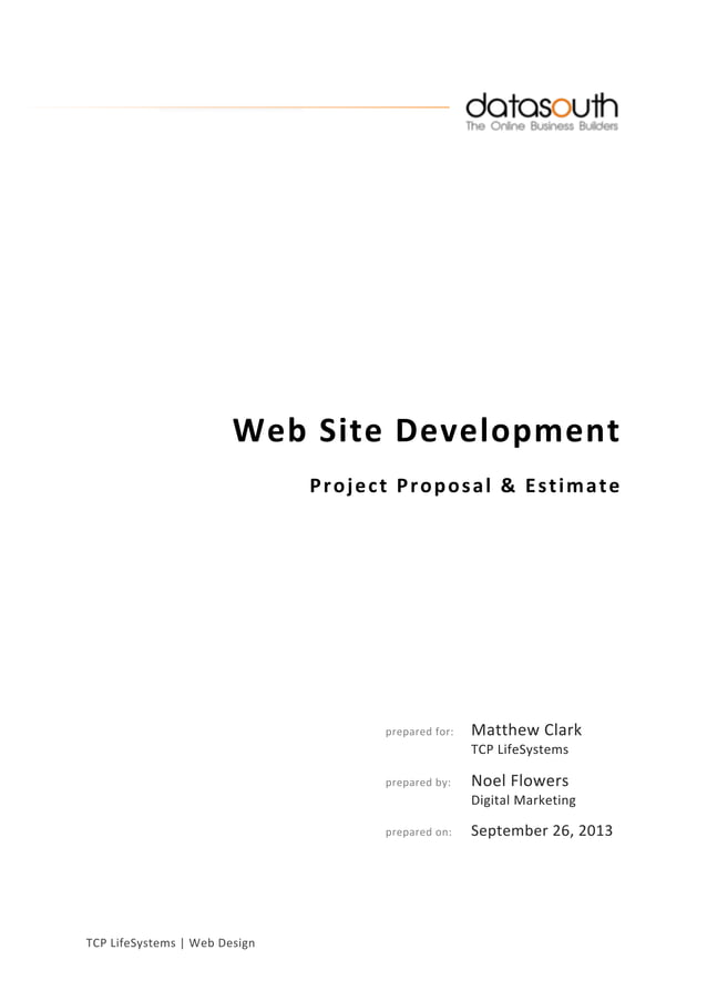 Web Site Development - Project Proposal | PDF