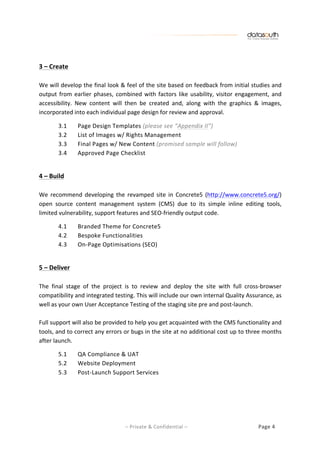 Web Site Development - Project Proposal | PDF