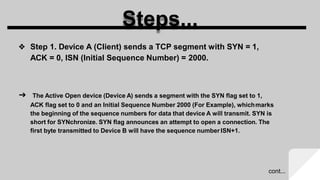 Tcp3 wayhandshakeprocess | PPTX