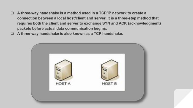 TCP/IP 3-way Handshake | PPTX