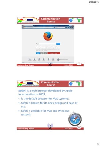 Lec 4 introduction to the common web browsers | PDF | Browsers | Computer Software and Applications