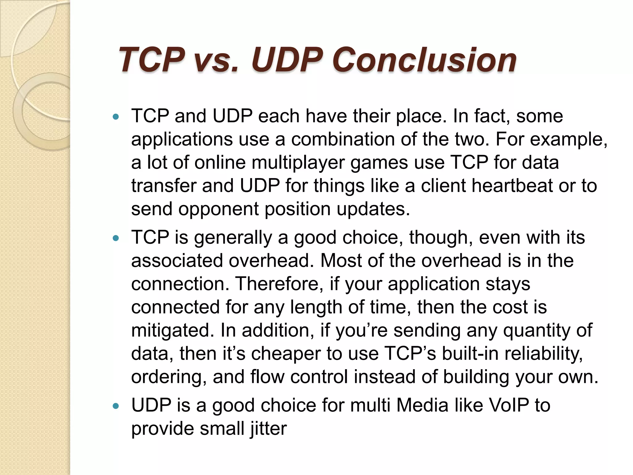 Tcp and udp | PPTX