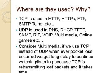 Tcp and udp | PPTX