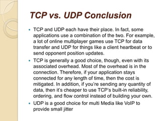 Tcp and udp | PPTX