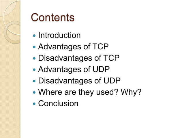 Tcp and udp | PPT