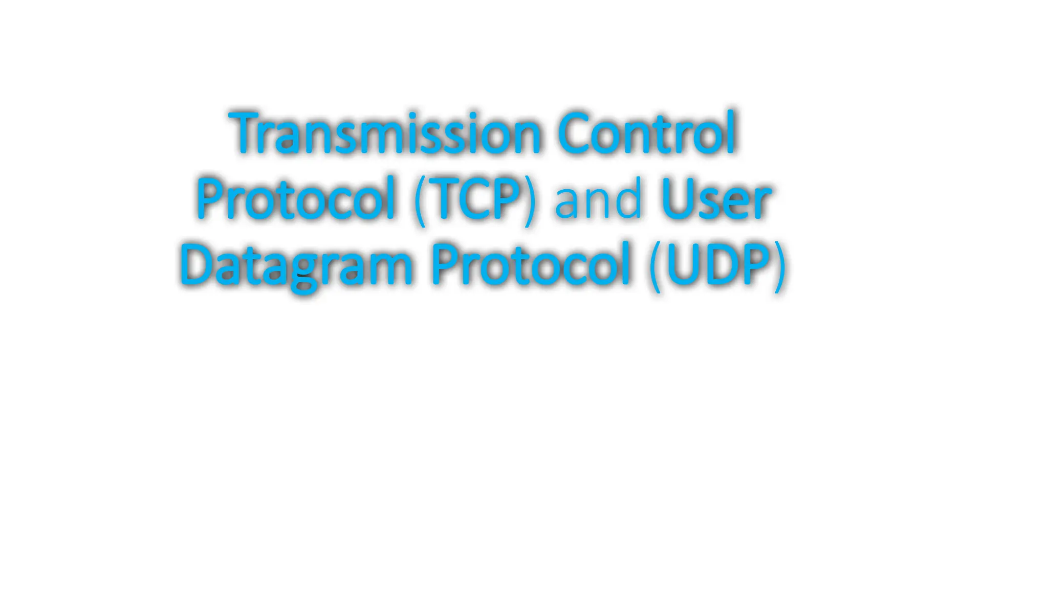 TCP and UDP comparison and itsi application.pptx
