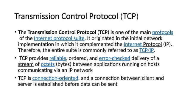 TCP and UDP comparison and itsi application.pptx
