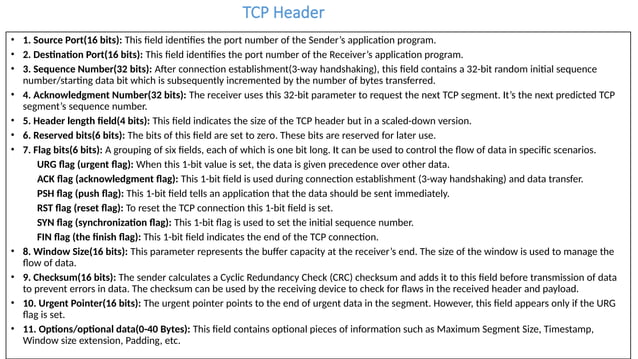 TCP and UDP comparison and itsi application.pptx