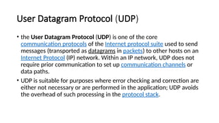 TCP and UDP comparison and itsi application.pptx