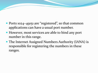 Tcp and udp ports | PPTX