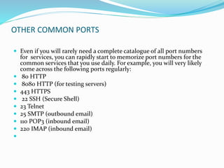 Tcp and udp ports | PPTX
