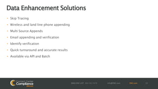 TCPA Safe Harbor Compliance Solutions | PPTX | Phone Services | Home Utilities