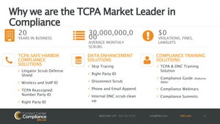 TCPA Safe Harbor Compliance Solutions | PPTX | Phone Services | Home ...