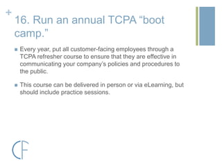19 Tips for Achieving TCPA Compliance in Your Contact Center | PPTX