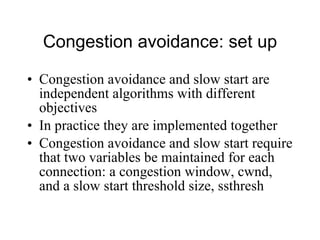 Tcp Congestion Avoidance | PPT