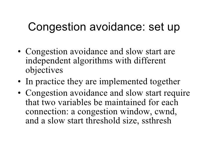 Tcp Congestion Avoidance
