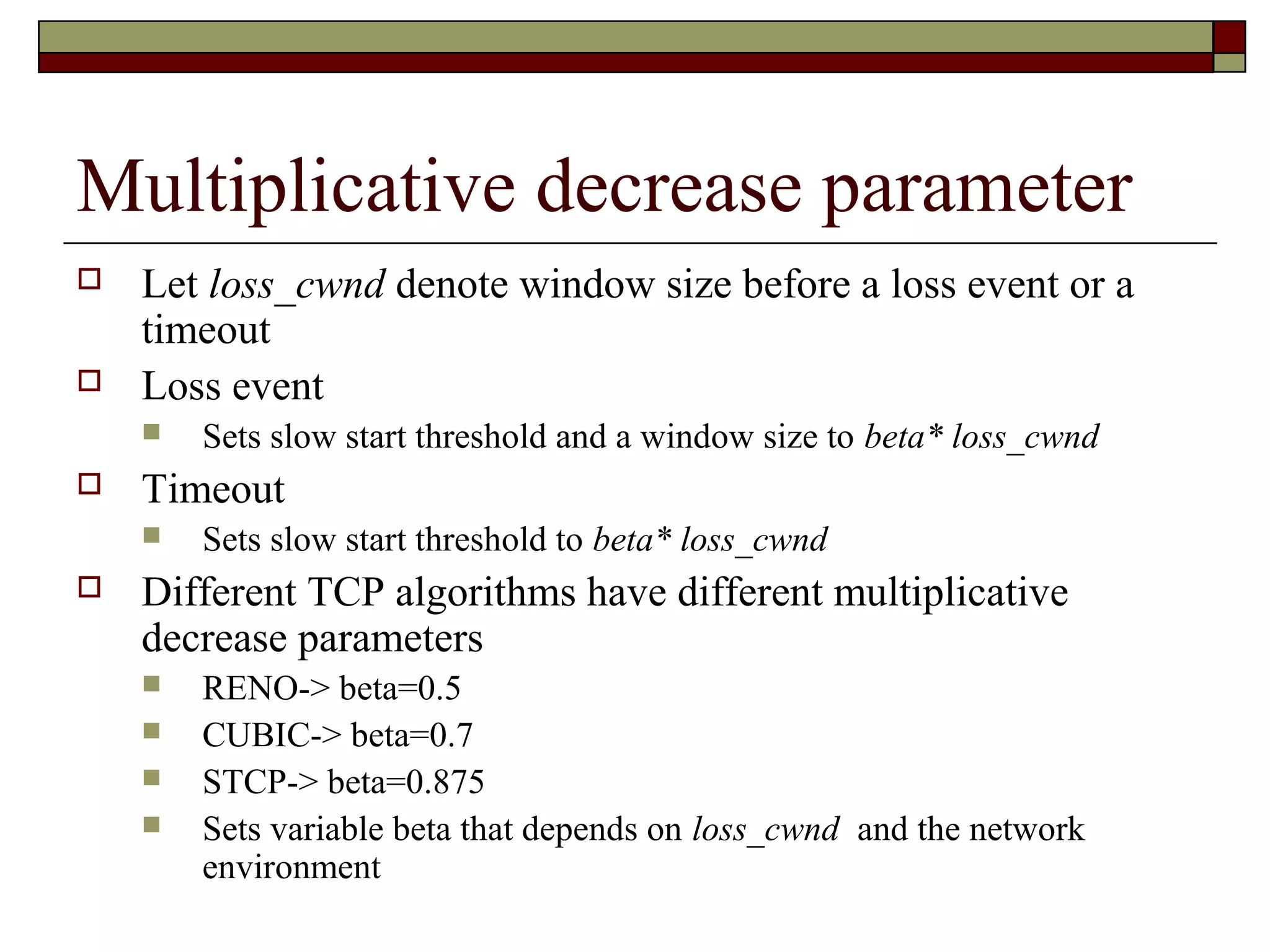 Tcp congestion avoidance algorithm identification | PPT Tcp congestion avoidance algorithm identification | PPT