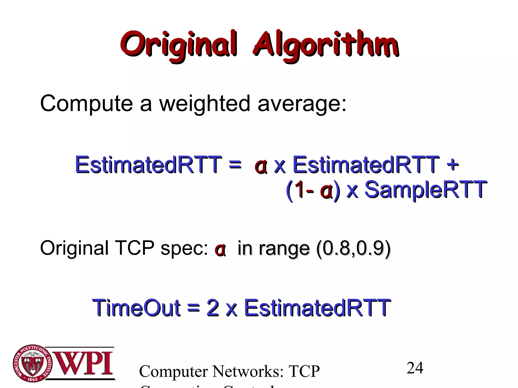 Tcp congestion control (1) | PPT