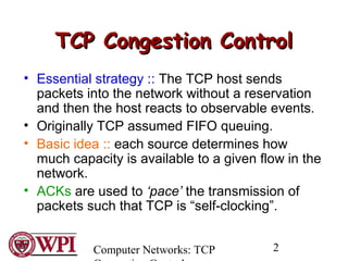 Tcp congestion control (1) | PPT