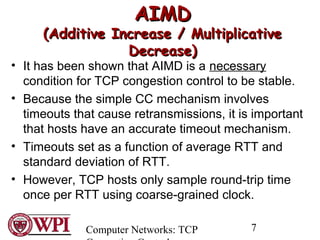 Tcp congestion control (1) | PPT