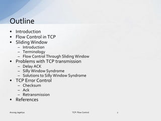 TCP protocol flow control | PPTX