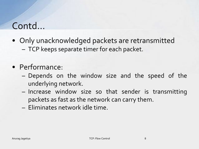 TCP protocol flow control | PPTX | Internet | Computing