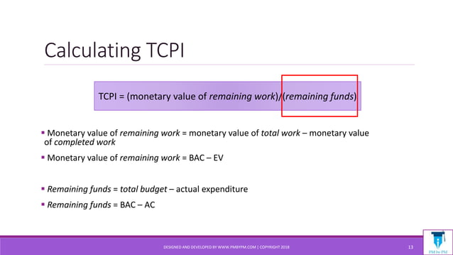 Learn The Right Way To Apply TCPI Formulas In Project Management | PPT