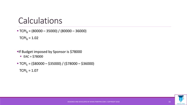 Learn The Right Way To Apply TCPI Formulas In Project Management | PPT