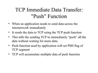 Tcp Immediate Data Transfer | PPT