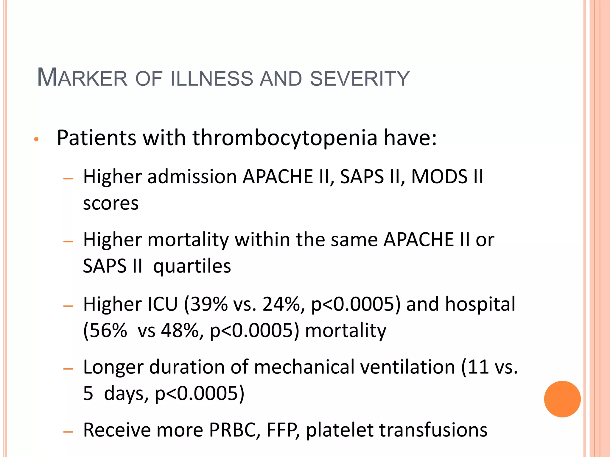 Thrombocytopenia in icu:True pearls of wisdom by Dr Nilesh Wasekar | PPT