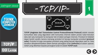 Jaringan Dasar : TCP/IP | PPT