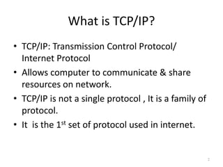 Tcp/ip | PPTX | Internet | Computing