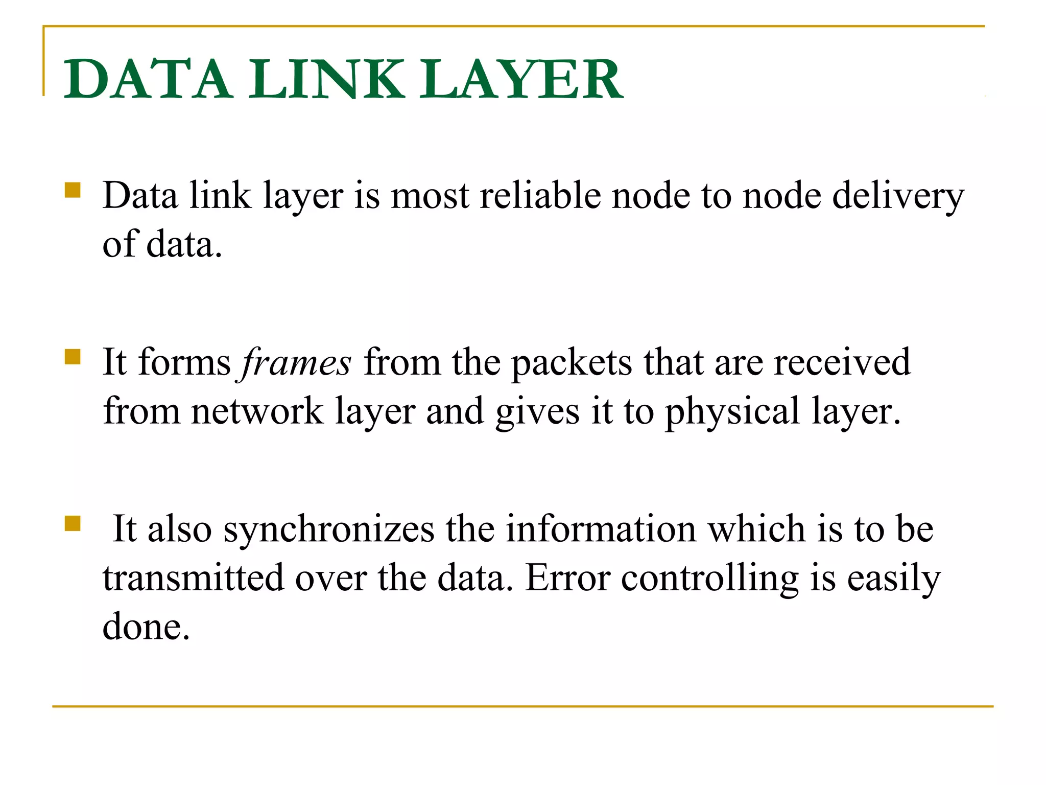 Tcpip Protocols With All Layer Description Ppt Computer Networking