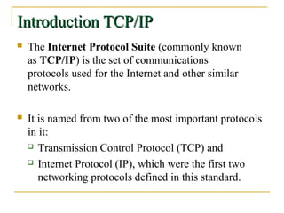 TCP/IP Protocols With All Layer Description | PPT