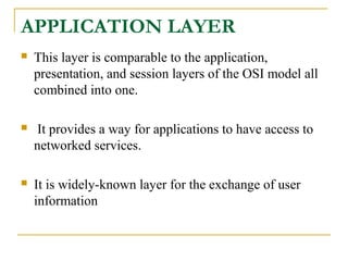 TCP/IP Protocols With All Layer Description | PPT
