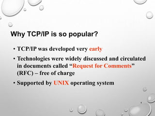 TCP/IP Protocol Suite model Transmission Control Protocol | PPT