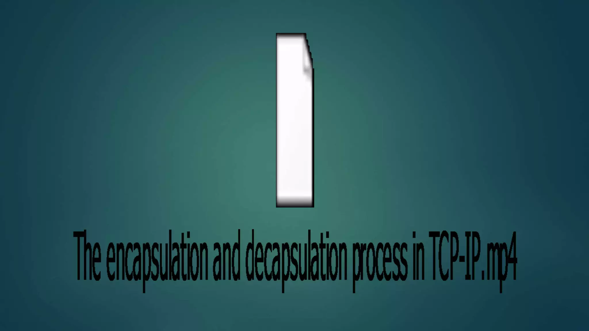 TCP/IP Presentation lab encapsulation and de-capsulation Nick Raston 2143803 | PPTX