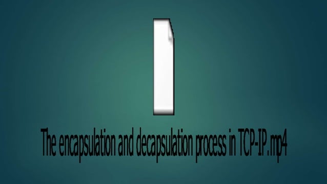 TCP/IP Presentation lab encapsulation and de-capsulation Nick Raston ...