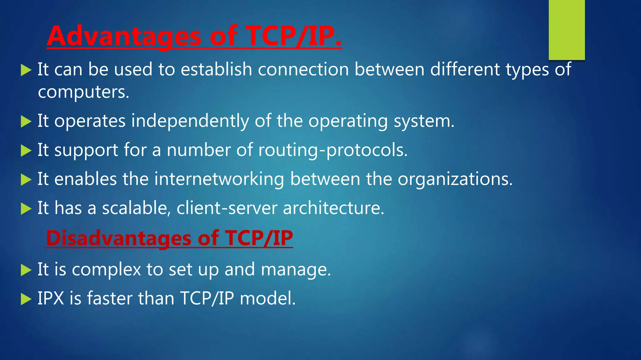 Tcp ip protocols | PPT