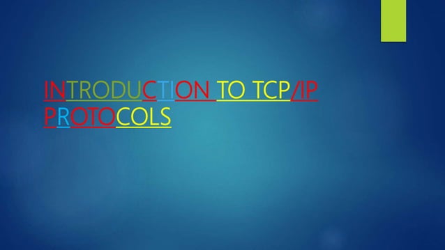 Tcp ip protocols | PPT