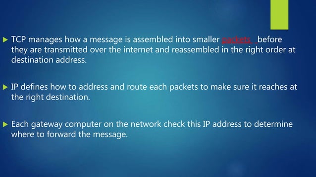 Tcp ip protocols | PPT