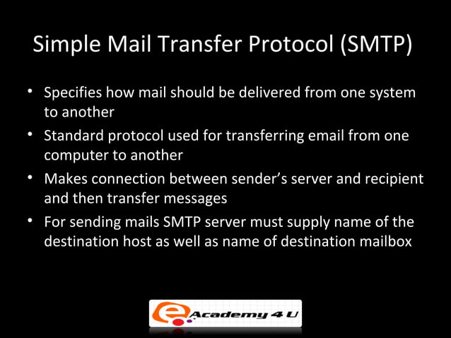 Tcpip Services And Applications Ppt Email Internet