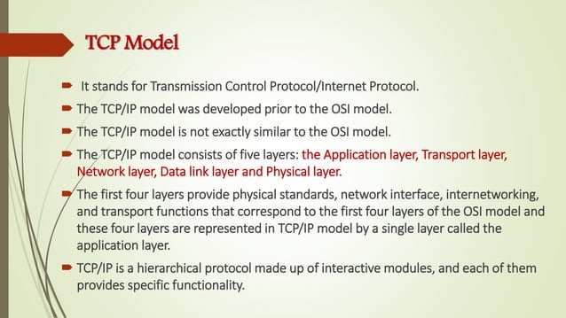 Transmission Control Protocol | PPTX | Internet | Computing