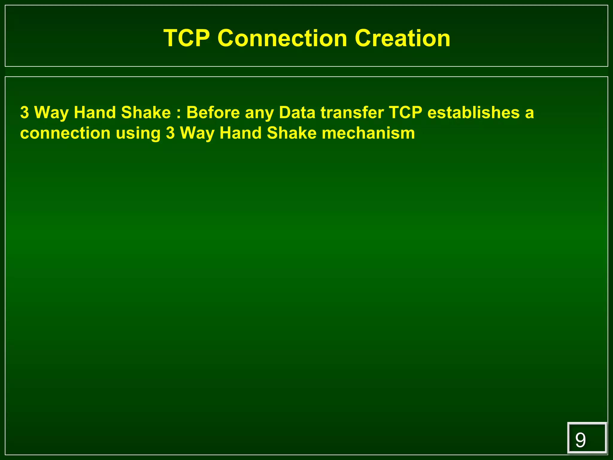 An overview of TCP (Transmission Control Protocol) | PPT