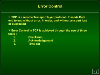 An overview of TCP (Transmission Control Protocol) | PPT