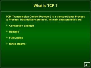 An overview of TCP (Transmission Control Protocol) | PPT