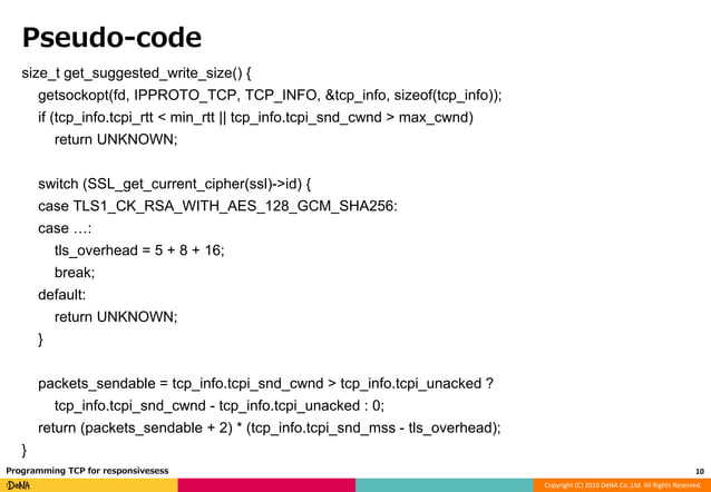 Programming TCP for responsiveness | PPTX