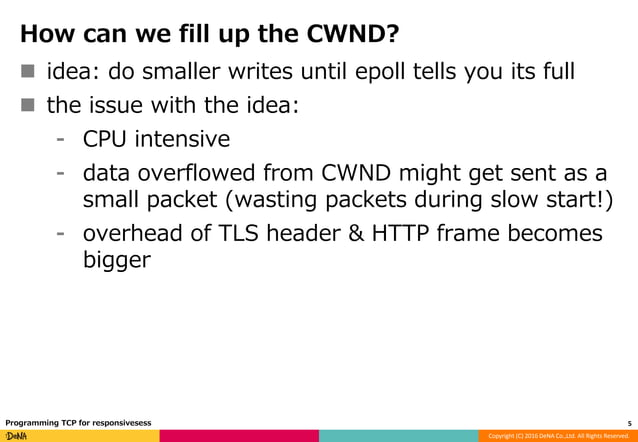 Programming TCP for responsiveness | PPTX