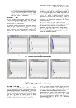 Comparative Analysis of Different TCP Variants in Mobile Ad-Hoc Network | PDF
