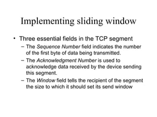 Tcp Reliability Flow Control | PPT